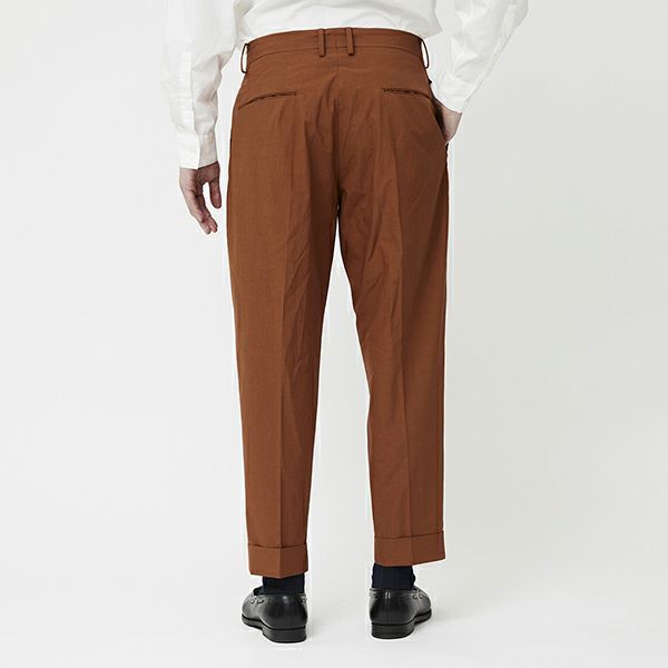 colon】1out-Pleats uncle Slacks - Cotton Linen...