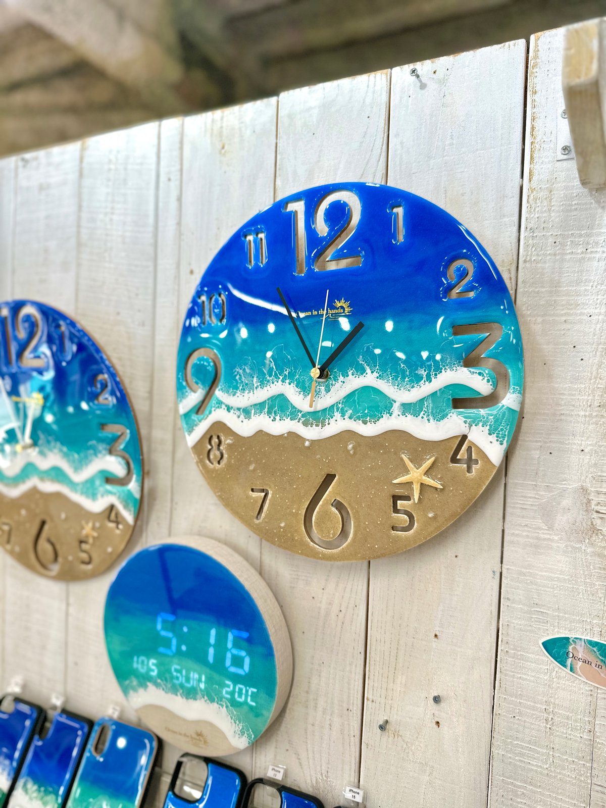 Ocean wall clock ~Sand beach~ | Ocean in the ha...