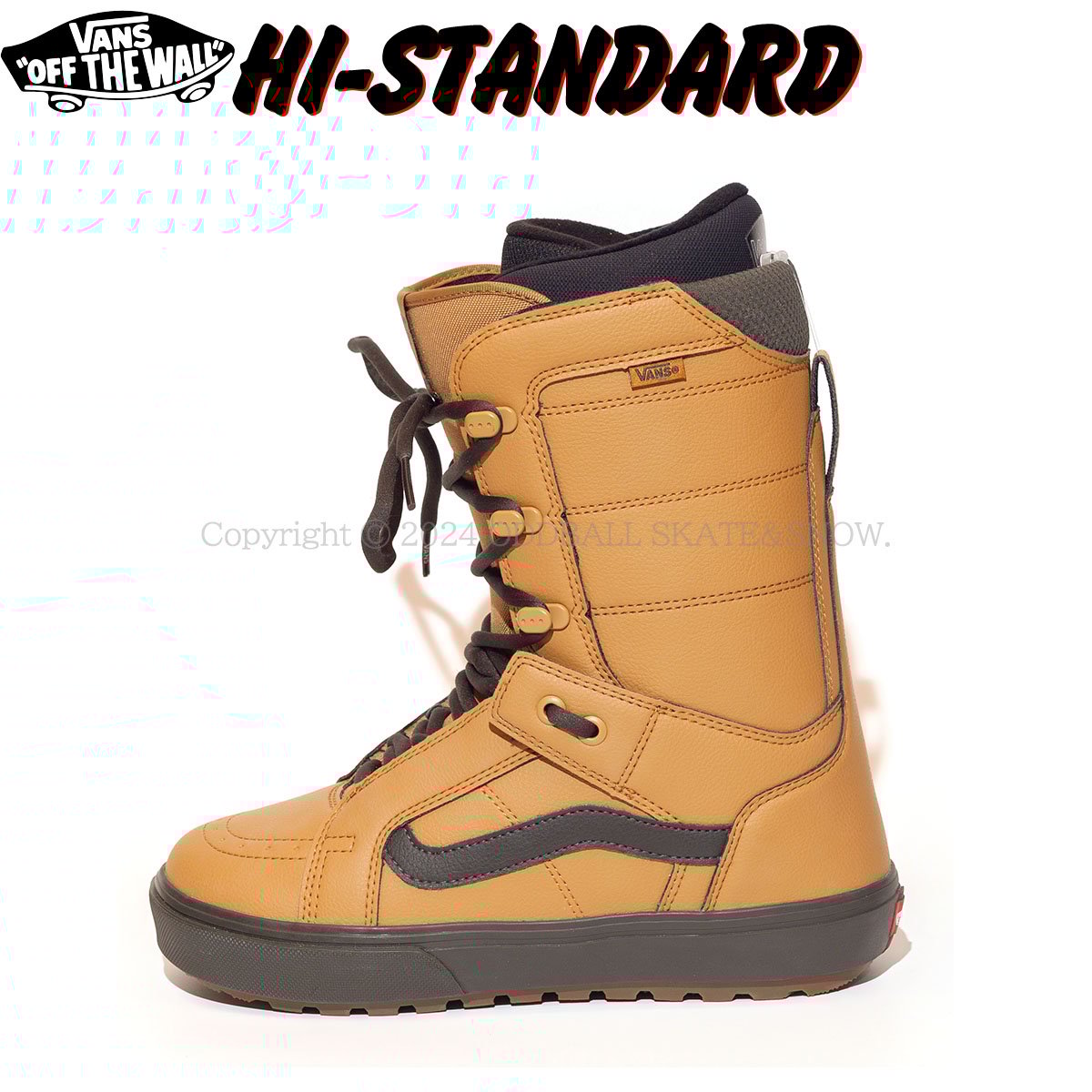 24-25 VANS SNOWBOARD BOOTS HI-STANDARD OG TAN/B 24-25 VANS SNOWBOARD BOOTS HI-STANDARD OG TAN/B