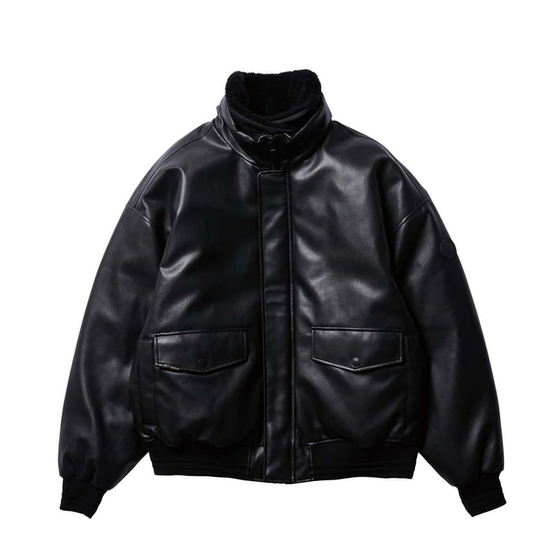 EVISEN 2-WAY COLLAR LEATHER DOWN JACKET | ODDBA EVISEN 2-WAY COLLAR LEATHER DOWN JACKET | ODDBA