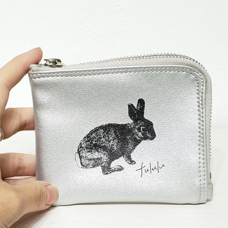 うさぎさんのシルバーミニウォレット | rabbica ONLINE STORE うさぎさんのシルバーミニウォレット | rabbica ONLINE STORE