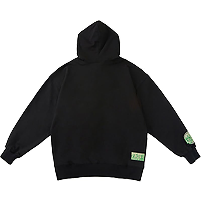 MR.ENJOY DA MONEY 】 MEDM ユニセックス ロゴワッペン パーカー MR.ENJOY DA MONEY 】 MEDM ユニセックス ロゴワッペン パーカー