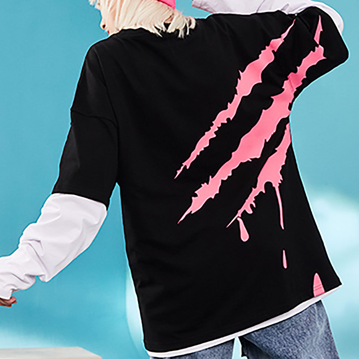 SUAMOMENT 】 ユニセックス オーバーサイズ バックプリント T SUAMOMENT 】 ユニセックス オーバーサイズ バックプリント T