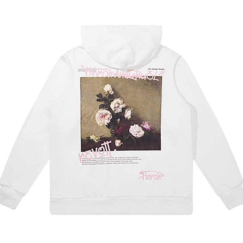 HARSH and CRUEL 】 BACK PRINT HOODIE バックプリント ミ HARSH and CRUEL 】 BACK PRINT HOODIE バックプリント ミ