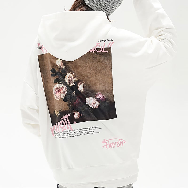 HARSH and CRUEL 】 BACK PRINT HOODIE バックプリント ミ HARSH and CRUEL 】 BACK PRINT HOODIE バックプリント ミ
