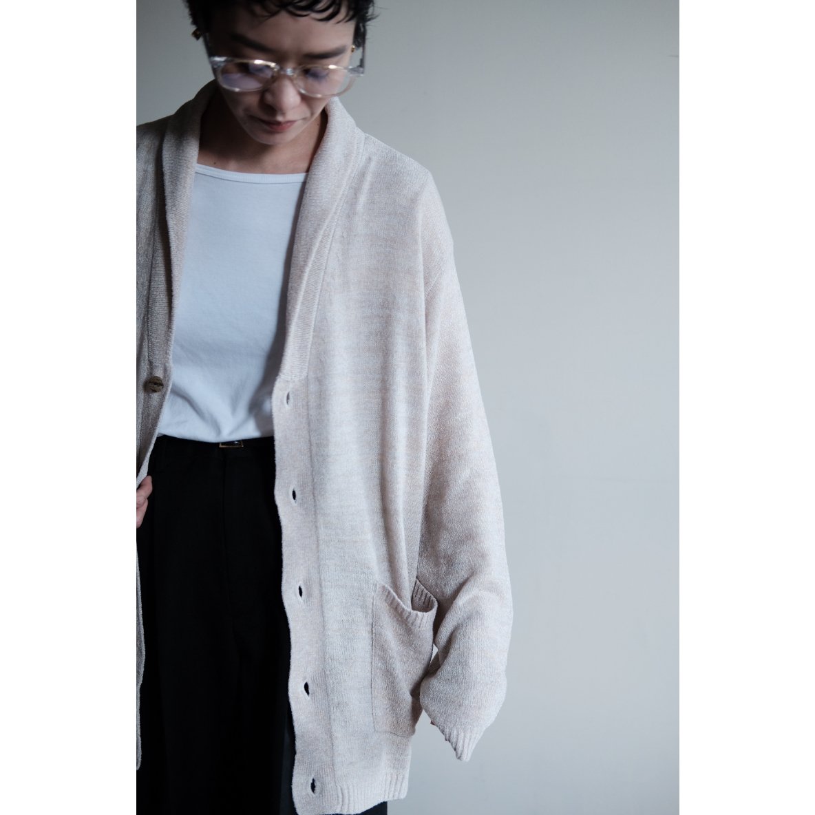 ANSNAM / Mole Yarn Cardigan(Beige Gray) | PARK ANSNAM / Mole Yarn Cardigan(Beige Gray) | PARK