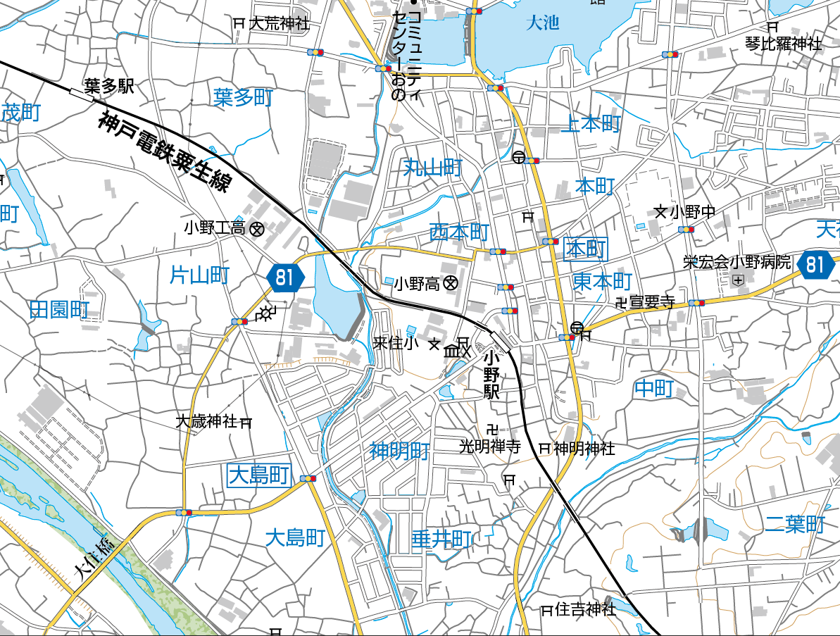 A小野市全図1/25000地図タウンロード販売 | 地図素材 A小野市全図1/25000地図タウンロード販売 | 地図素材