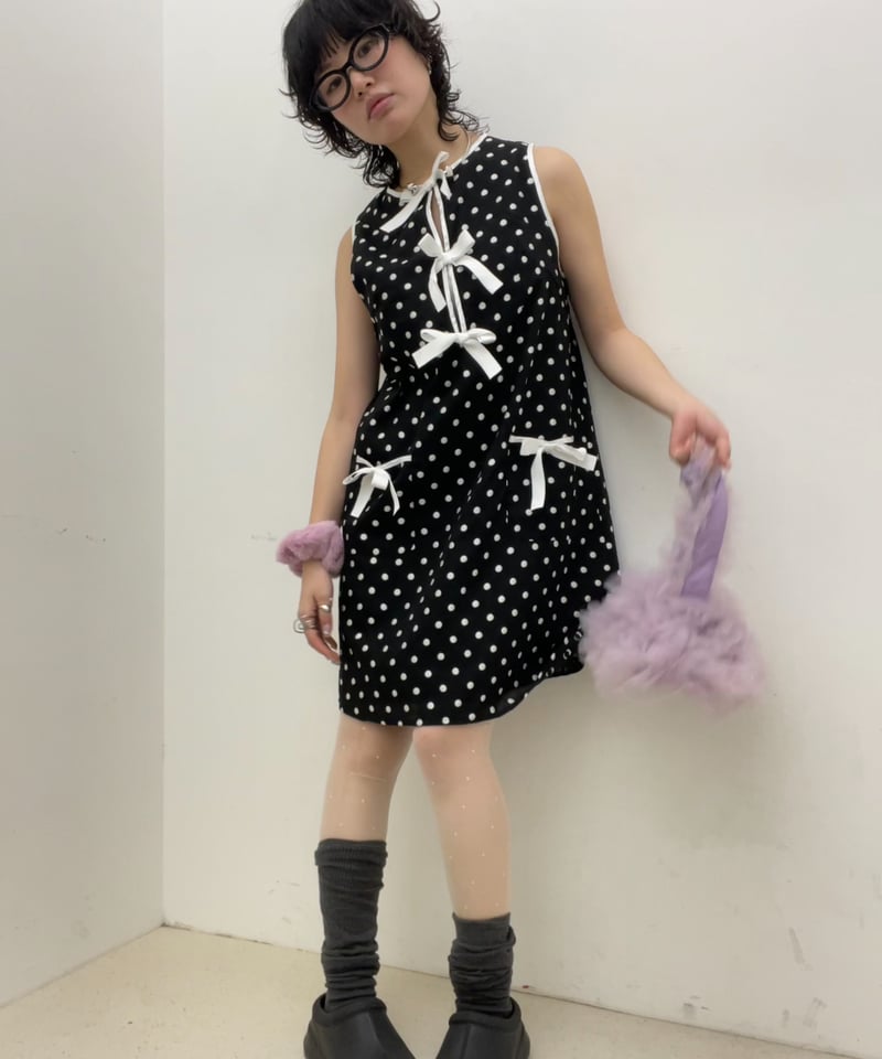 sister Jane / Isles Bow Mini Dress | JURK TOKYO sister Jane / Isles Bow Mini Dress | JURK TOKYO