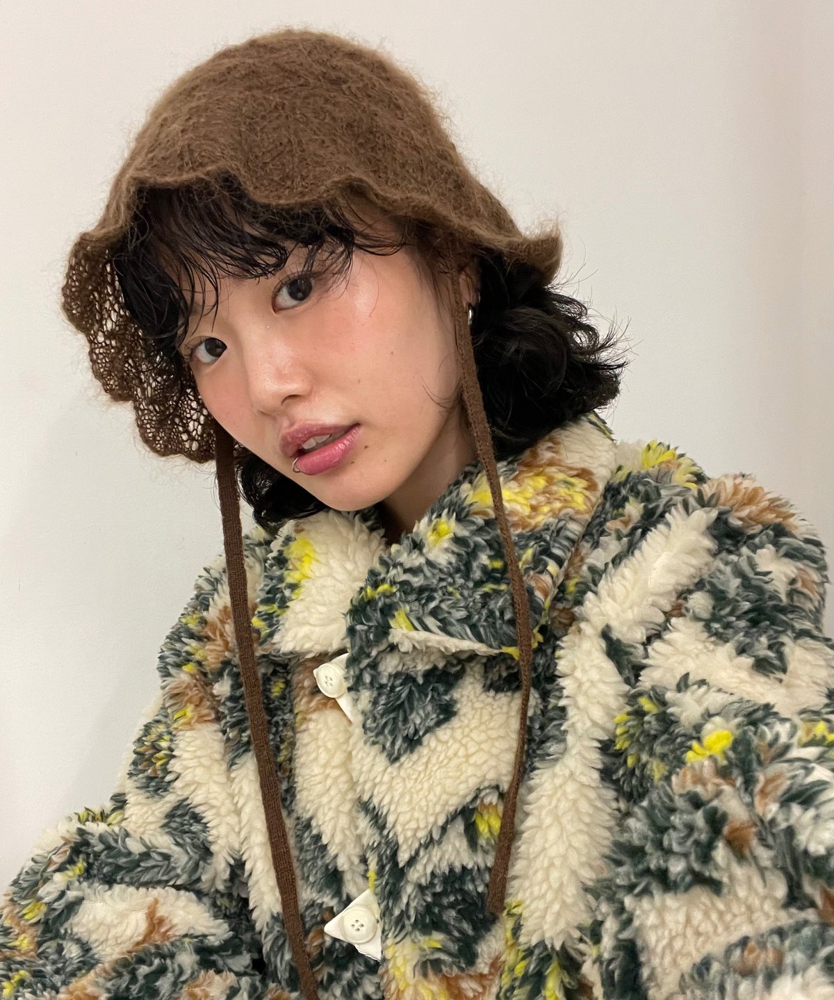 FUMIE=TANAKA / knit lace hat | JURK TOKYO FUMIE=TANAKA / knit lace hat | JURK TOKYO