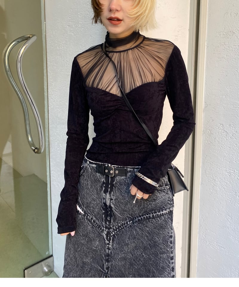 FETICO / TURTLE VELOUR BODYSUIT