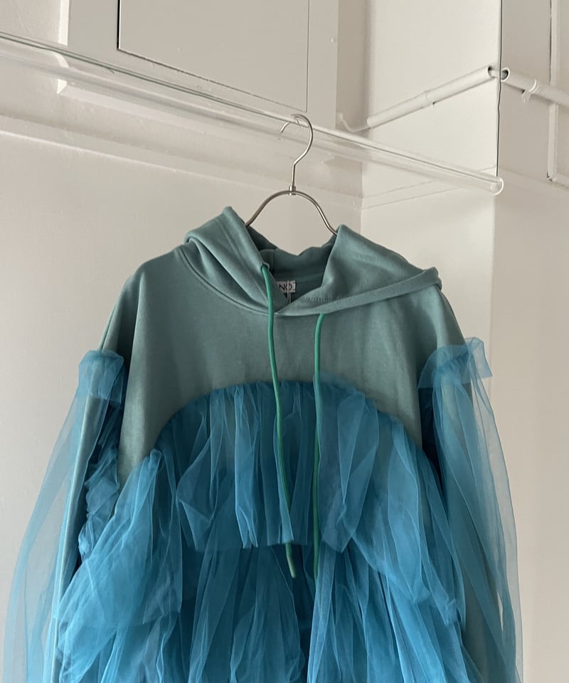 VIVIANO / Tiered Tulle Trimmed Hoodie | JURK TOKYO VIVIANO / Tiered Tulle Trimmed Hoodie | JURK TOKYO
