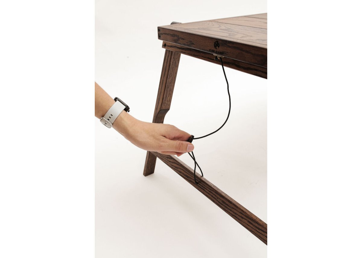 インフィニティ ウッドテーブル T02 (ウォールナット色) | KIMICAMP