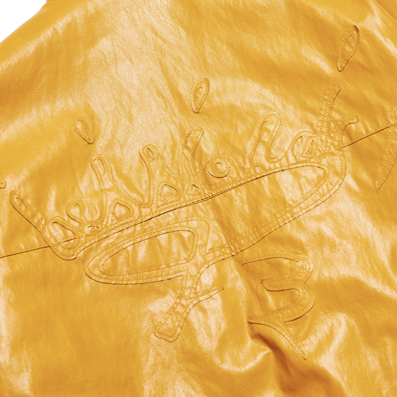 HELLRAZOR LEATHER TRUCK SUIT GOLD | FLAME STORE HELLRAZOR LEATHER TRUCK SUIT GOLD | FLAME STORE