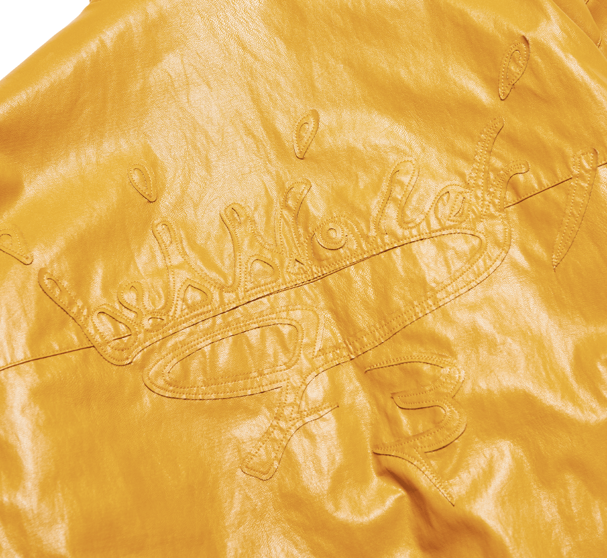 HELLRAZOR LEATHER TRUCK SUIT GOLD | FLAME STORE HELLRAZOR LEATHER TRUCK SUIT GOLD | FLAME STORE