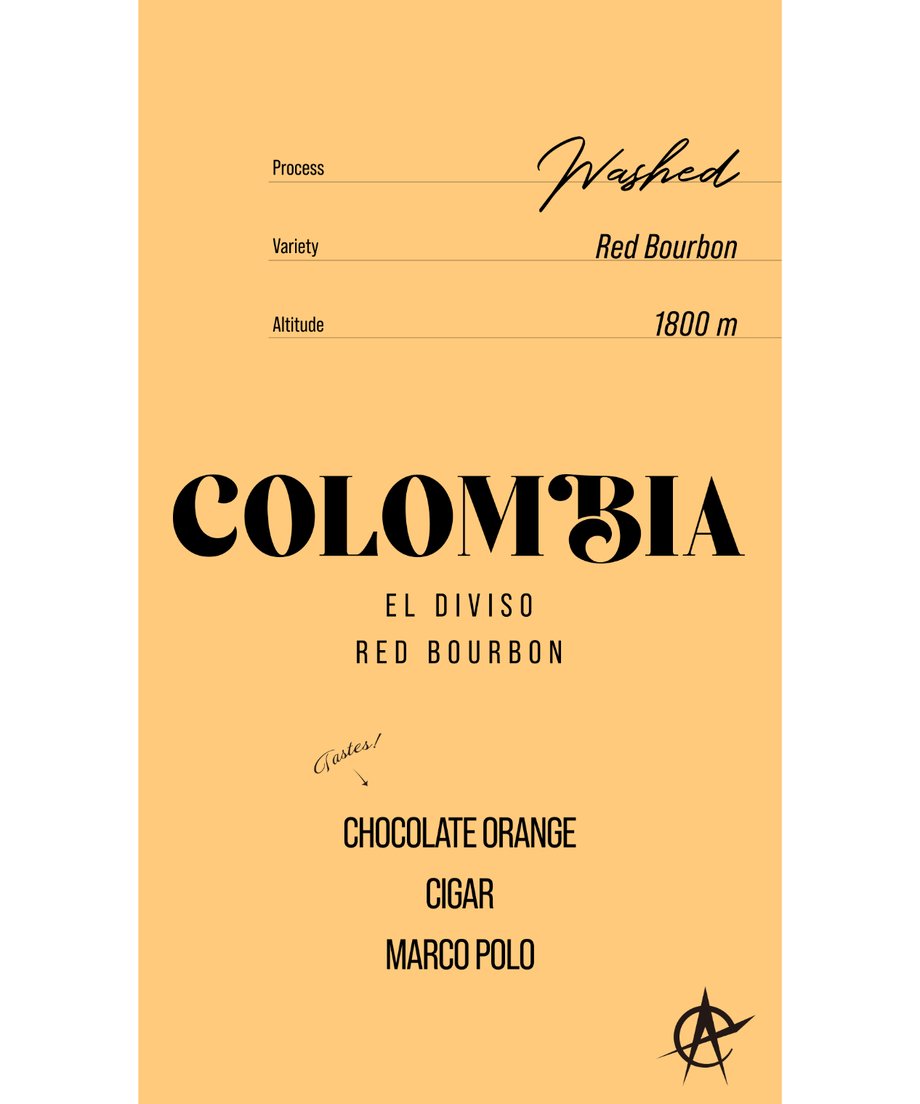 Colombia El Diviso, Red Bourbon - Washed | acid...