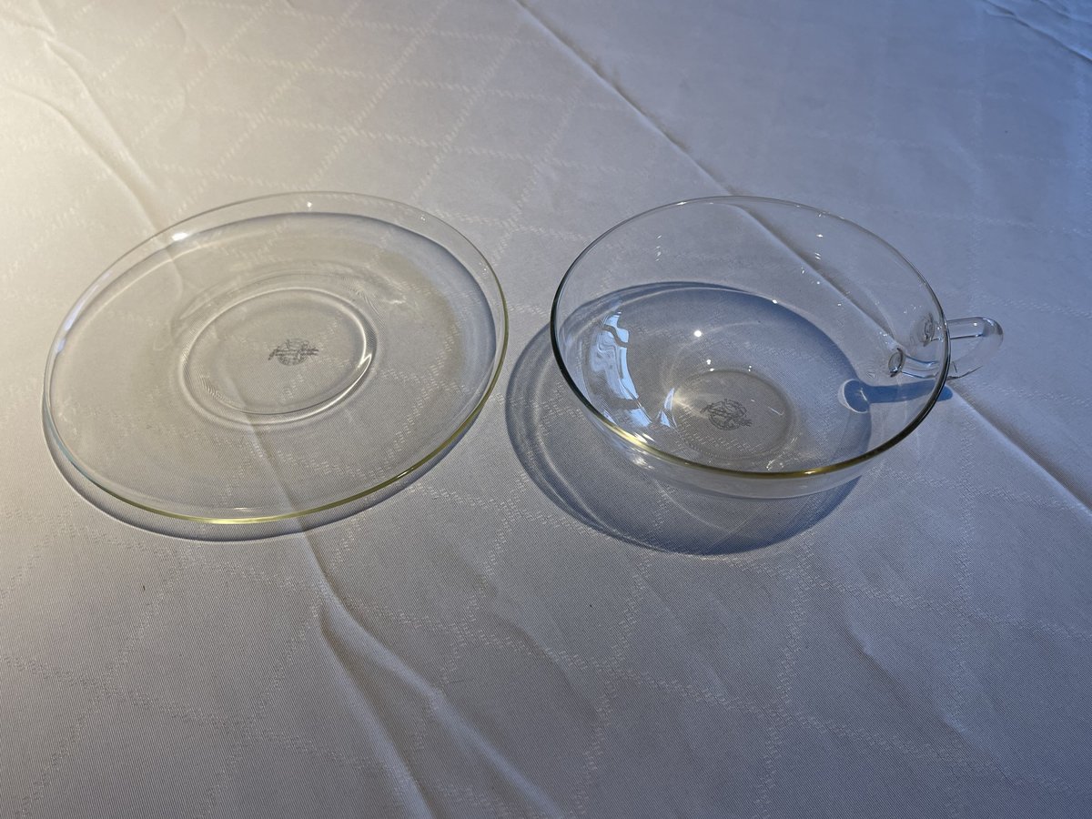 【鎌倉店】 Jena Glass cup and saucer (SAALE GLAS)