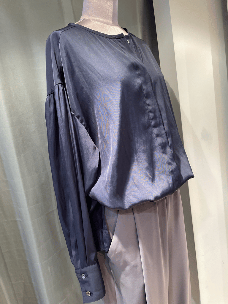 FLORENT /2024 SPRING / 2311F01003/ ノーカラーシャンブレー...