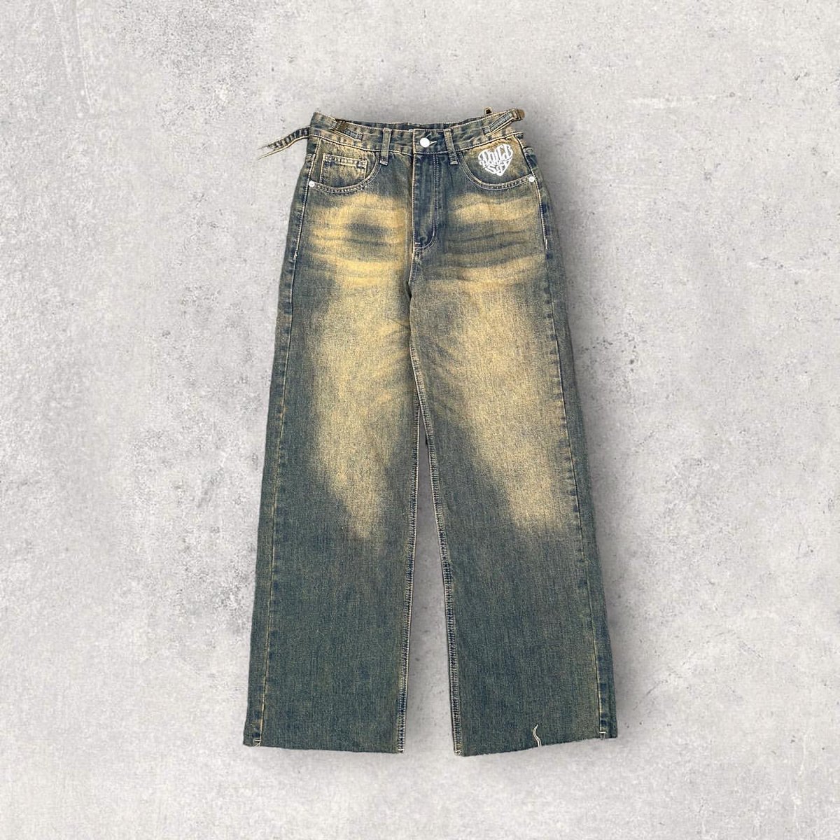 @tmark heart logo denim pants | @tmark