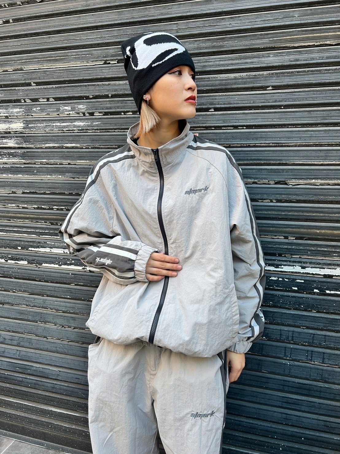 tmark tech logo nylon track jacket | @tmark tmark tech logo nylon track jacket | @tmark