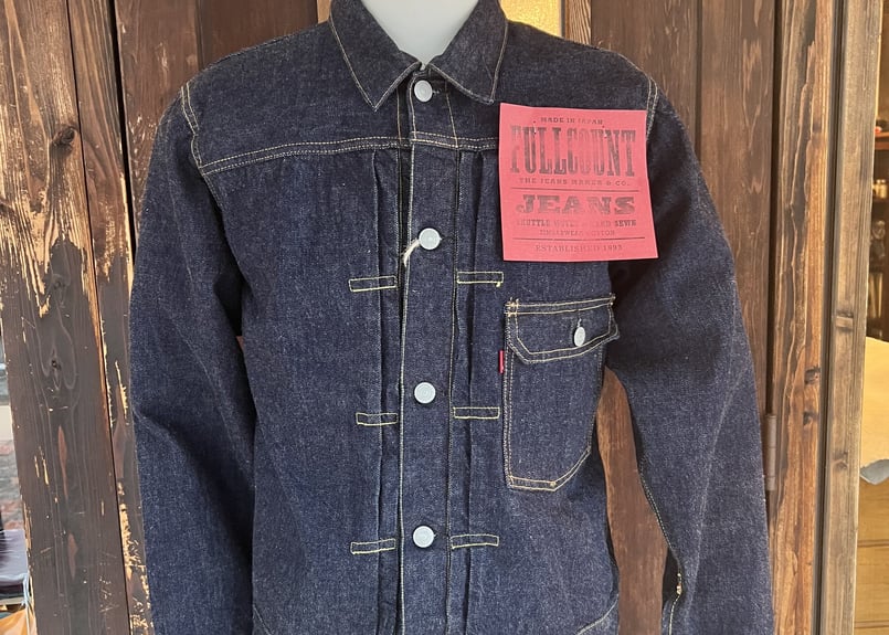 FULLCOUNT 2107W-20 Type 1 Denim Jacket (One Wa FULLCOUNT 2107W-20 Type 1 Denim Jacket (One Wa