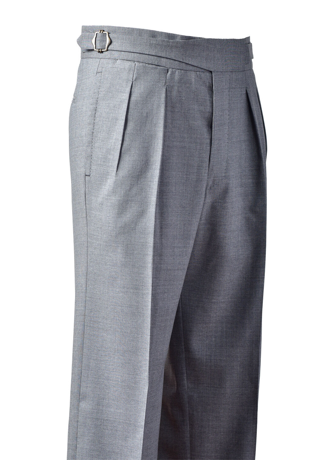 DALCUORE trousers グルカトラウザーズ ライトグレー | Drapper Hope