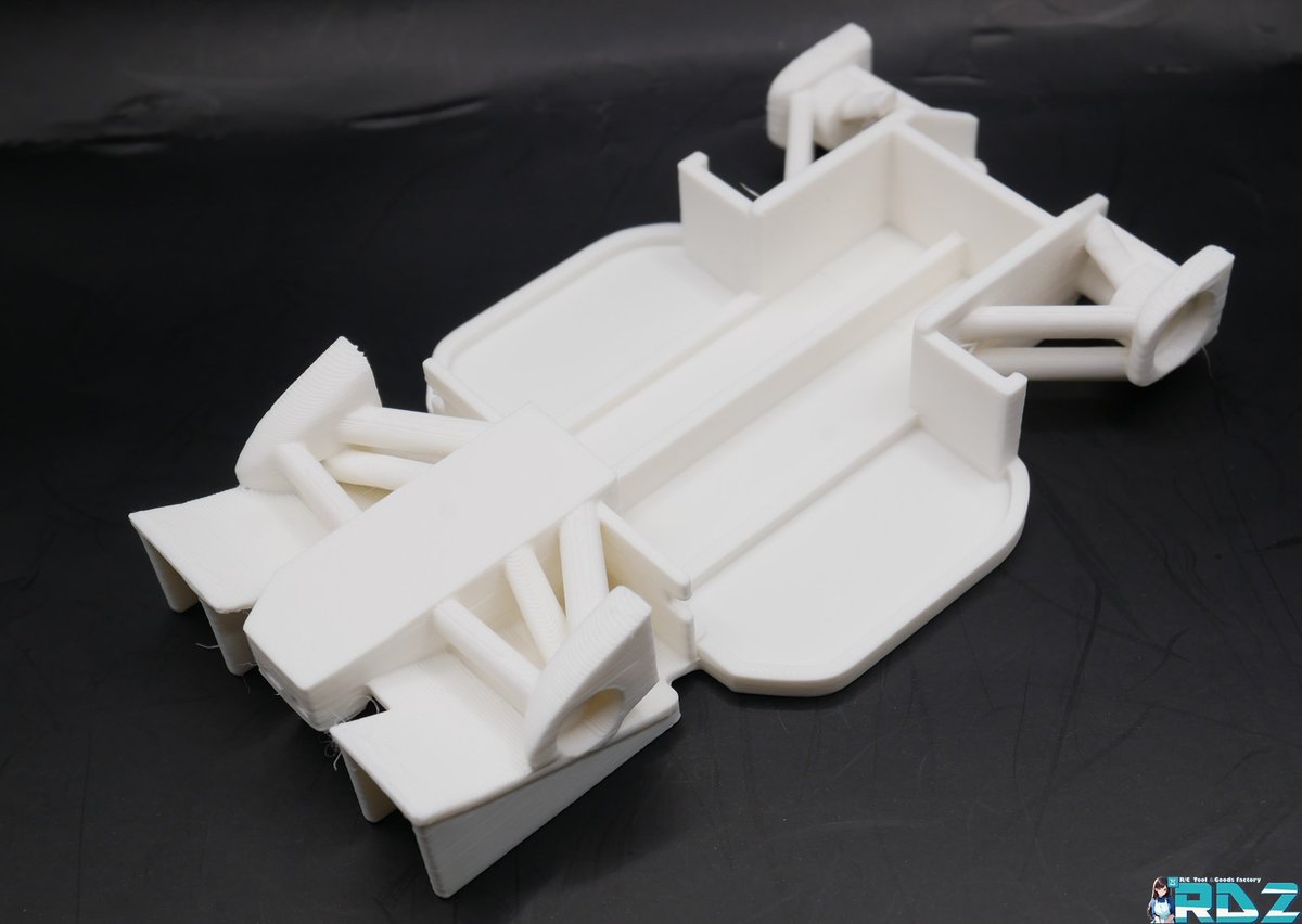 RD2- (3Dプリント) MZ FORMULA PROJECT F87用ダミーシャーシと展示...