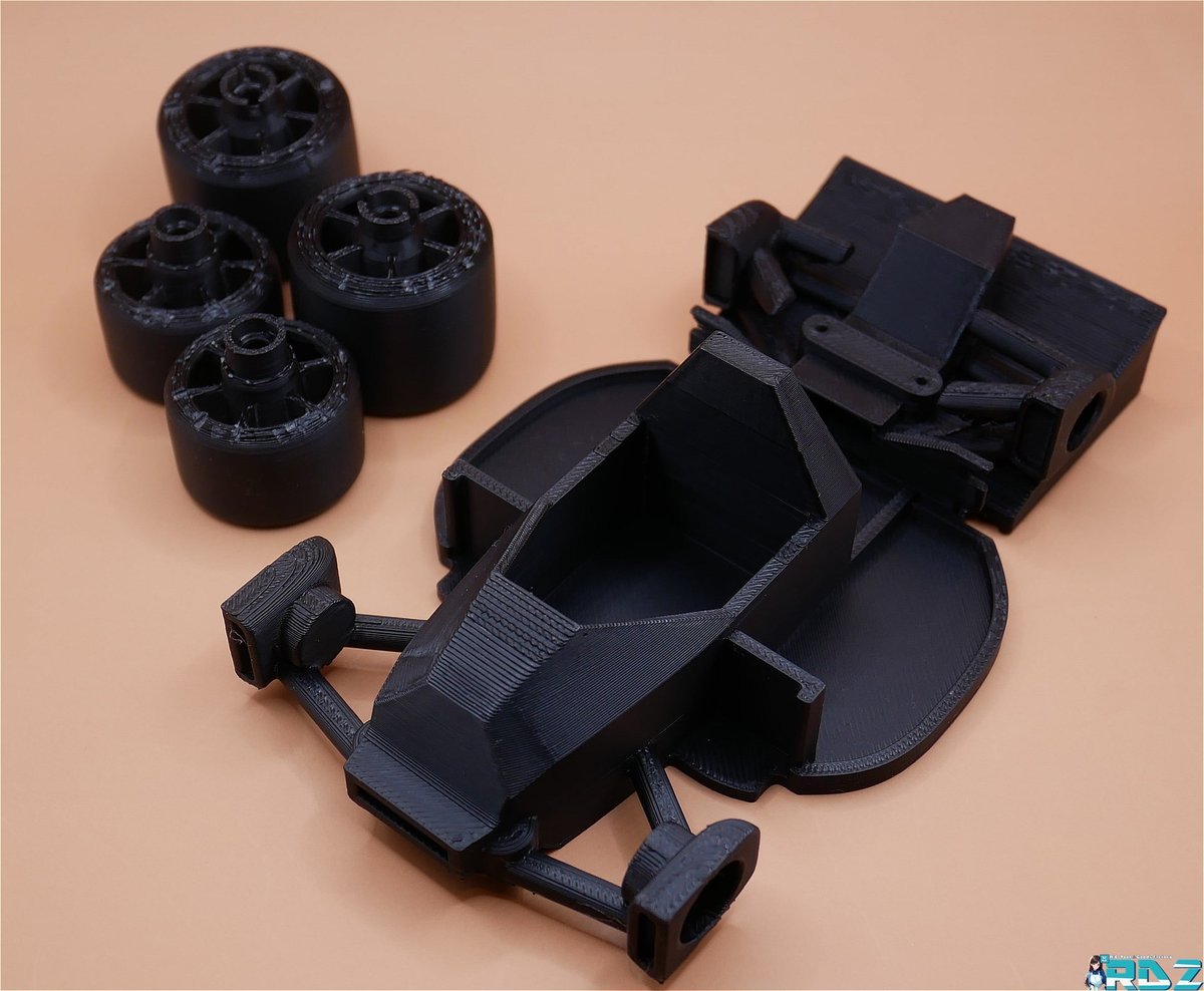 RD2- (3Dプリント) MZ FORMULA PROJECT F91用ダミーシャーシと展示...