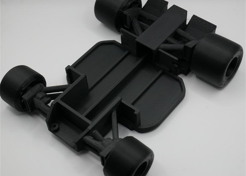 RD2- (3Dプリント) MZ FORMULA PROJECT F87用ダミーシャーシと RD2- (3Dプリント) MZ FORMULA PROJECT F87用ダミーシャーシと