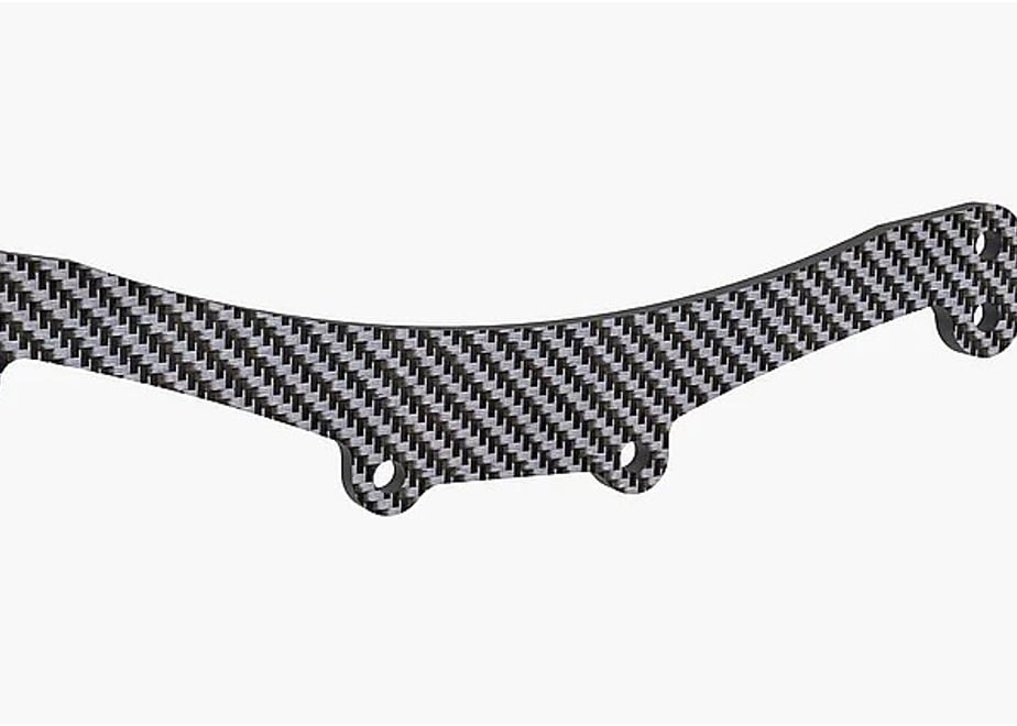 3Racing SAK-C153A REAR GRAPHITE BODY PLATE FOR ...