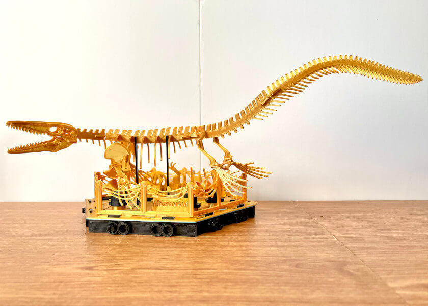 [3D Puzzle]Mosasaurus STL model/モササウルス 3Dプリンター用...