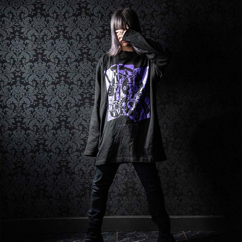 送料無料 MASTER PRISM USAGI×BLACK×PURPLE 黒 ロンT ロングT 送料無料 MASTER PRISM USAGI×BLACK×PURPLE 黒 ロンT ロングT