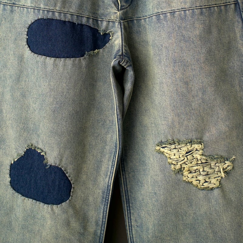 FADED WIDE DENIM PANTS | SHIKITARI FADED WIDE DENIM PANTS | SHIKITARI