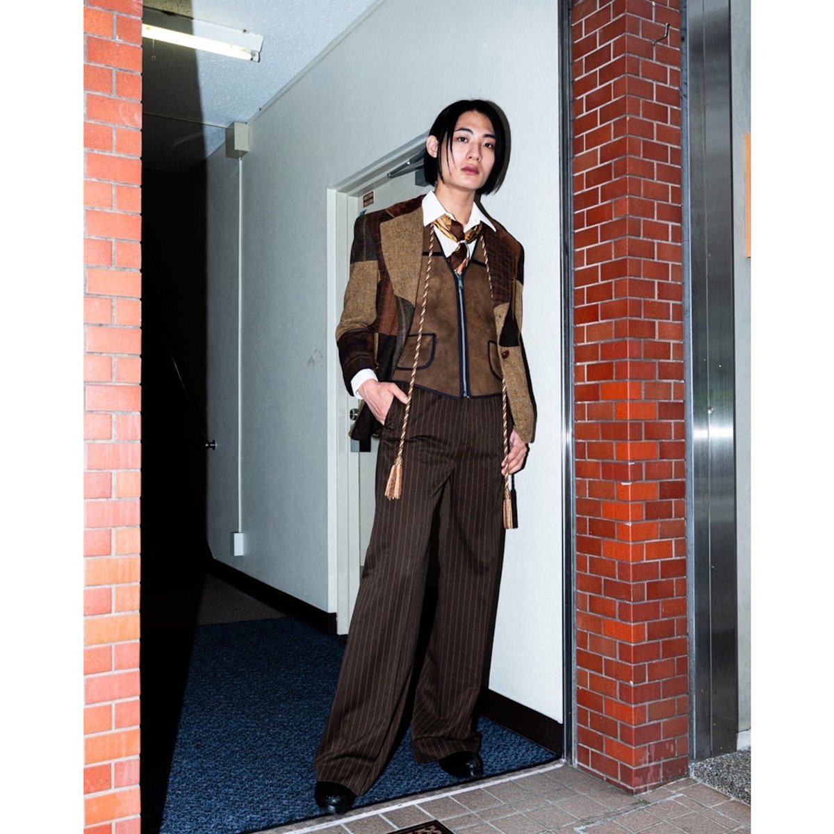 STRIPE FLARE SLACKS【BLACK】 | SHIKITARI STRIPE FLARE SLACKS【BLACK】 | SHIKITARI