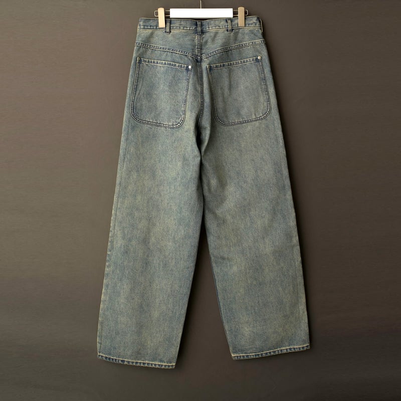 FADED WIDE DENIM PANTS | SHIKITARI FADED WIDE DENIM PANTS | SHIKITARI