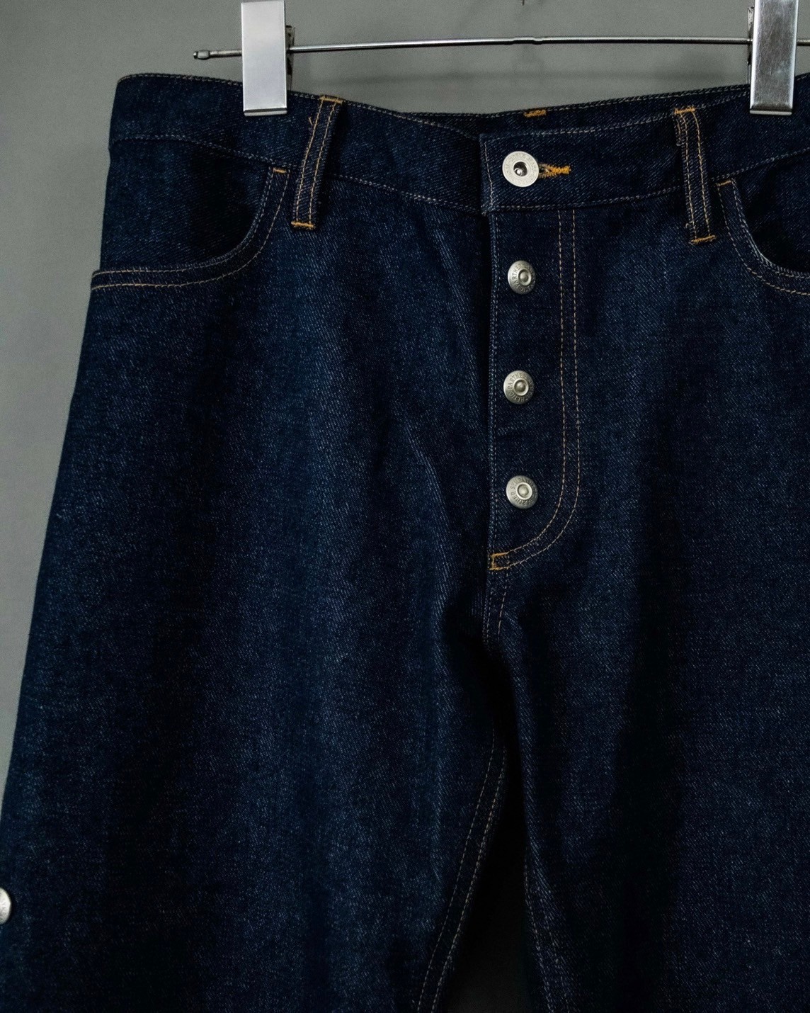 Side snap bell-bottom denim【Indigo】 | SHIKITARI Side snap bell-bottom denim【Indigo】 | SHIKITARI