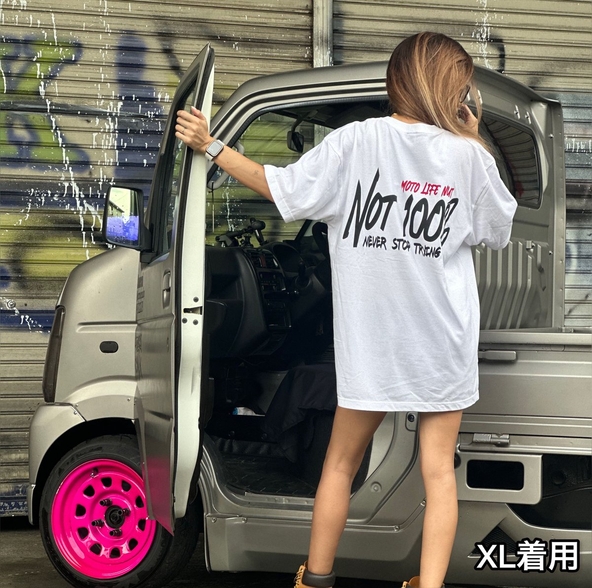 Not100% Tシャツ white【送料込】 | MOTO GANG's STORE