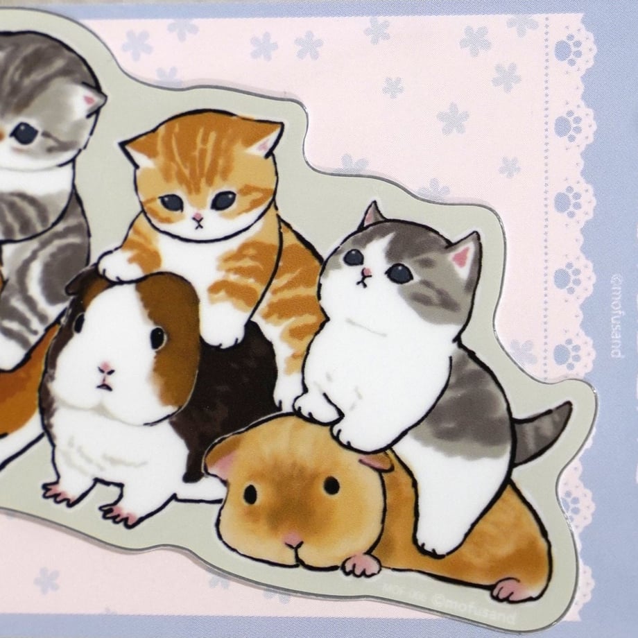 mofusand ステッカー LINE SNS ぢゅの イラスト【クリックポスト対応商品】