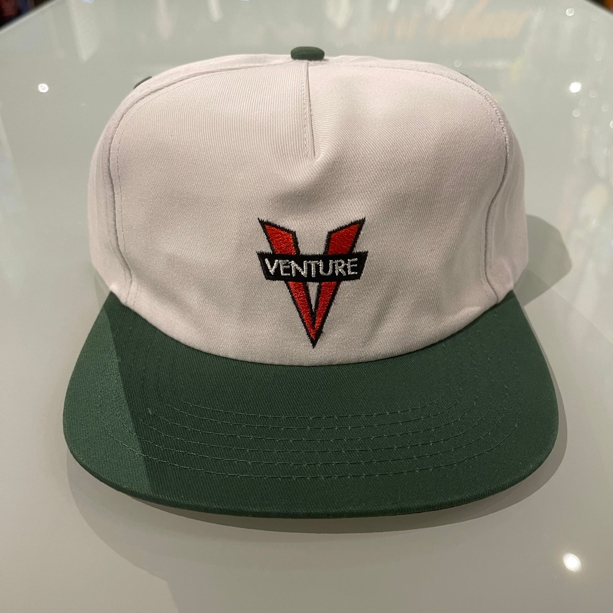 VENTURE"HERITAGE CAP" (White/Green) | 未知端 skate...