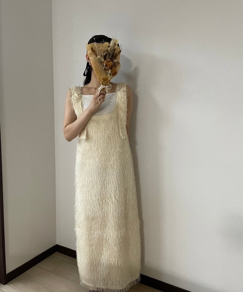 即納】plume shaggy one-piece | mignon 即納】plume shaggy one-piece | mignon