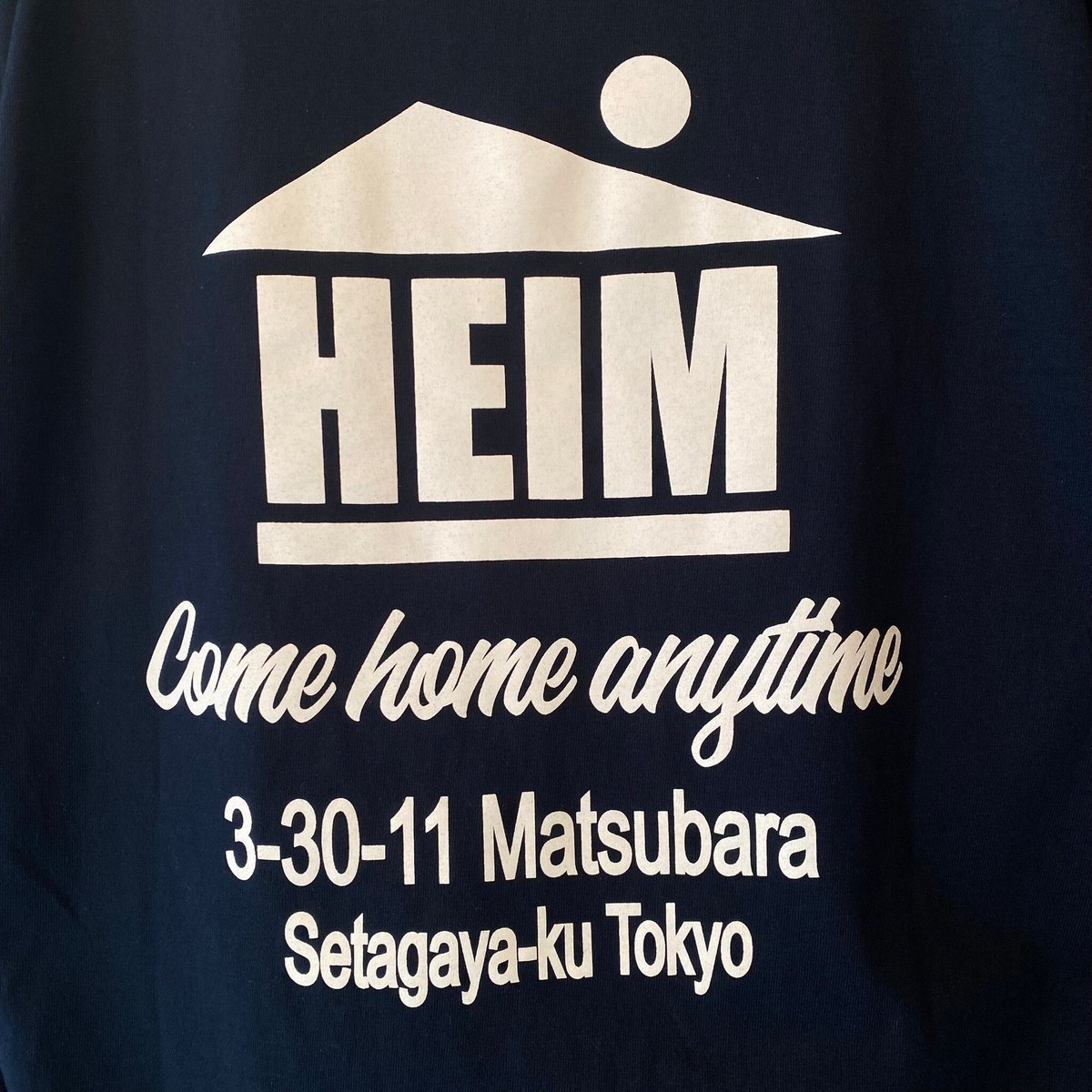 HEIM ORIGNAL LOGO S/S tee NVY | HEIM ONLINE STORE