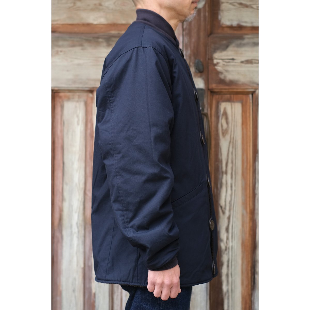 “M-43 INDEPENDENT”REVERSIBLE PILE JACKET(NAVY)