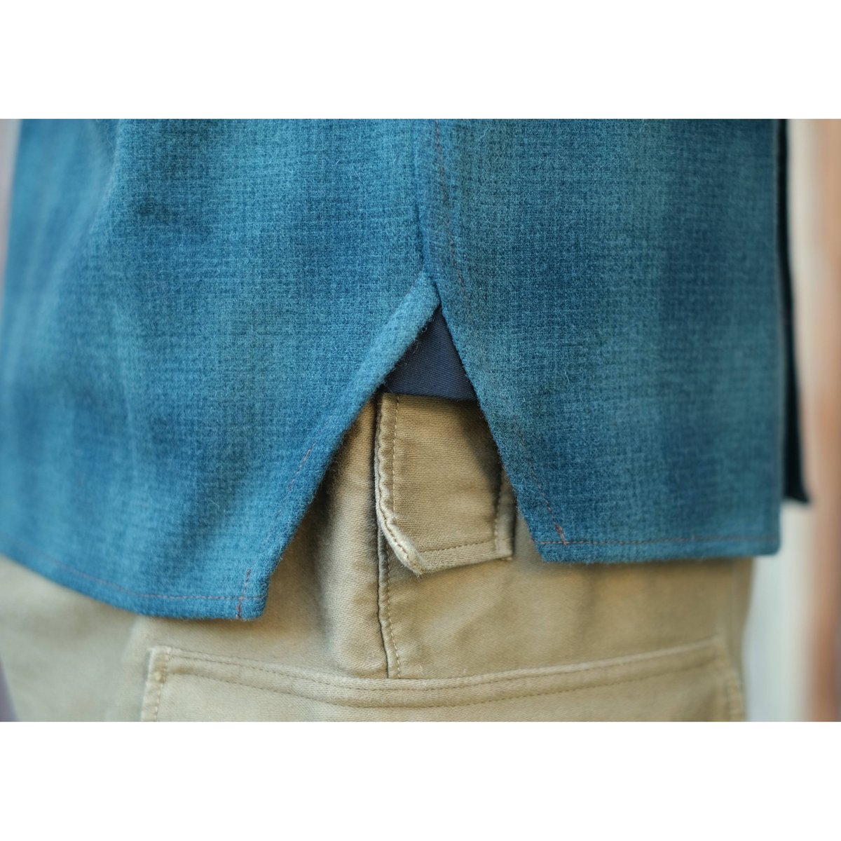 ”HIGHBALLER” LOGGER SHIRT (GRAY GREEN x PINE GR...