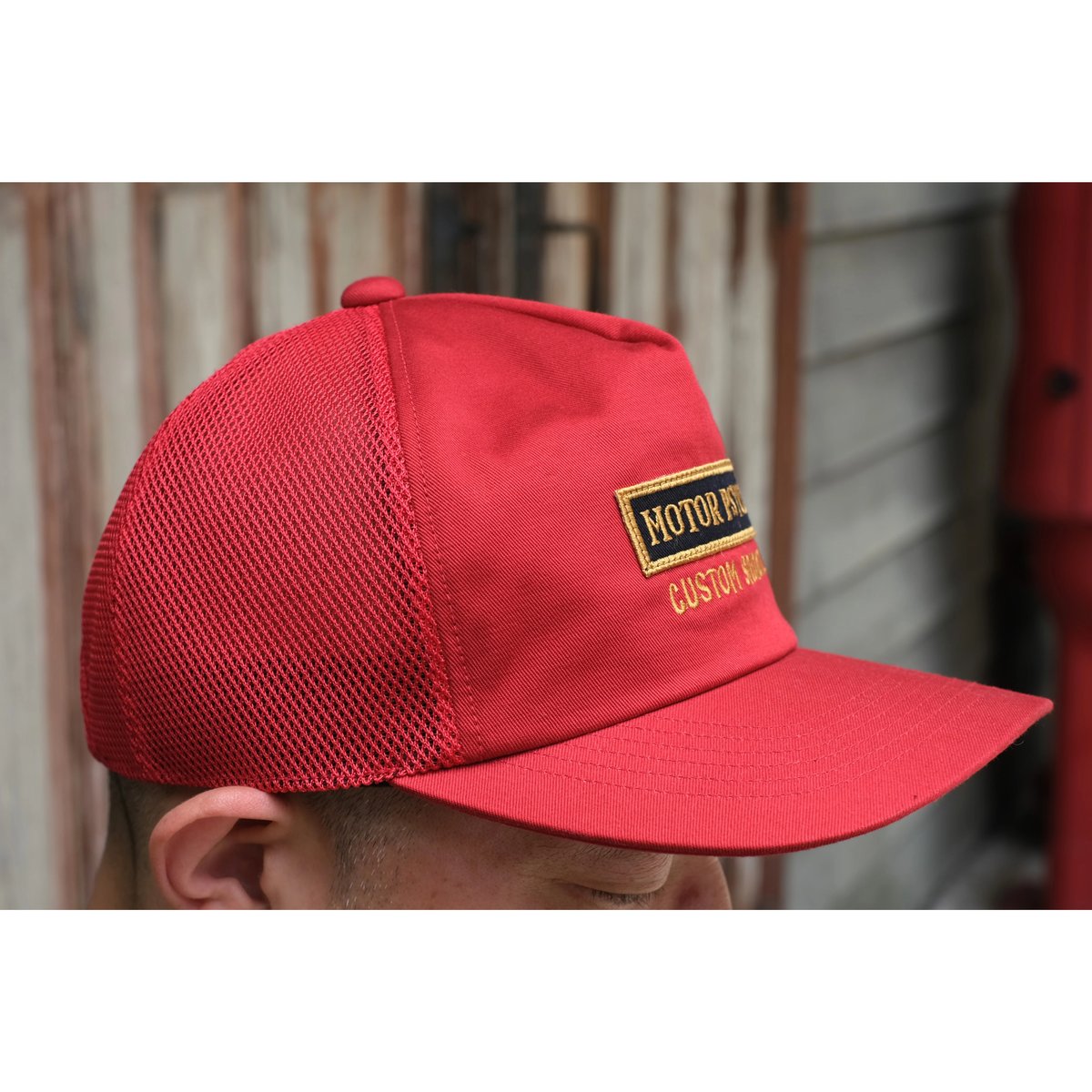 "CUSTOM SPECIALTIES" TRUCKER MESH CAP (RED) | D...