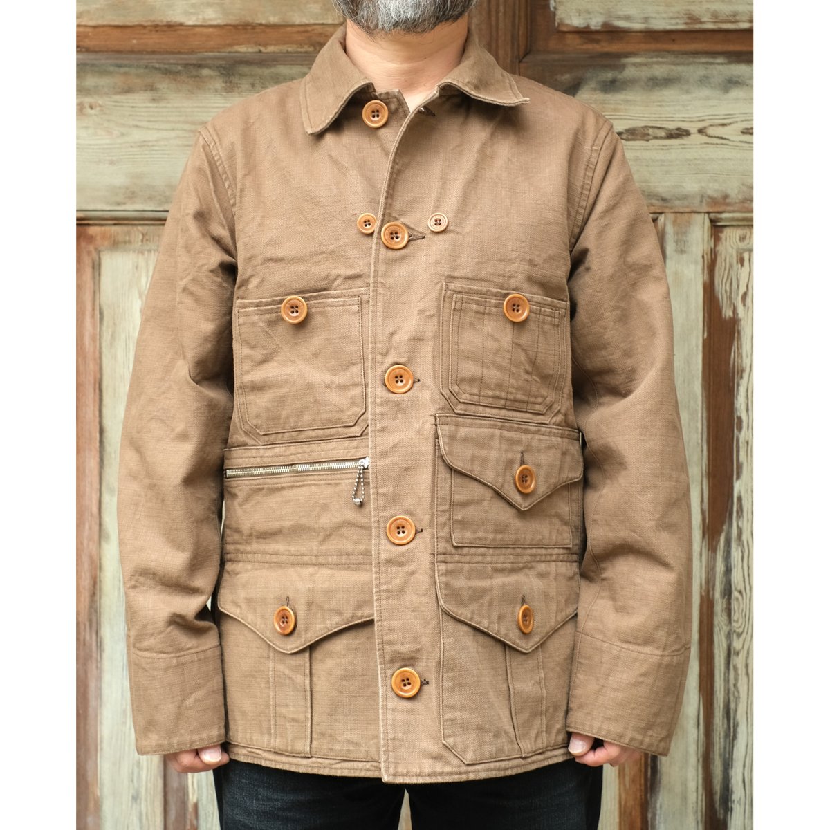 "TIMBER CRUISER" COAT (YARN-DYED KHAKI) | DESOL...