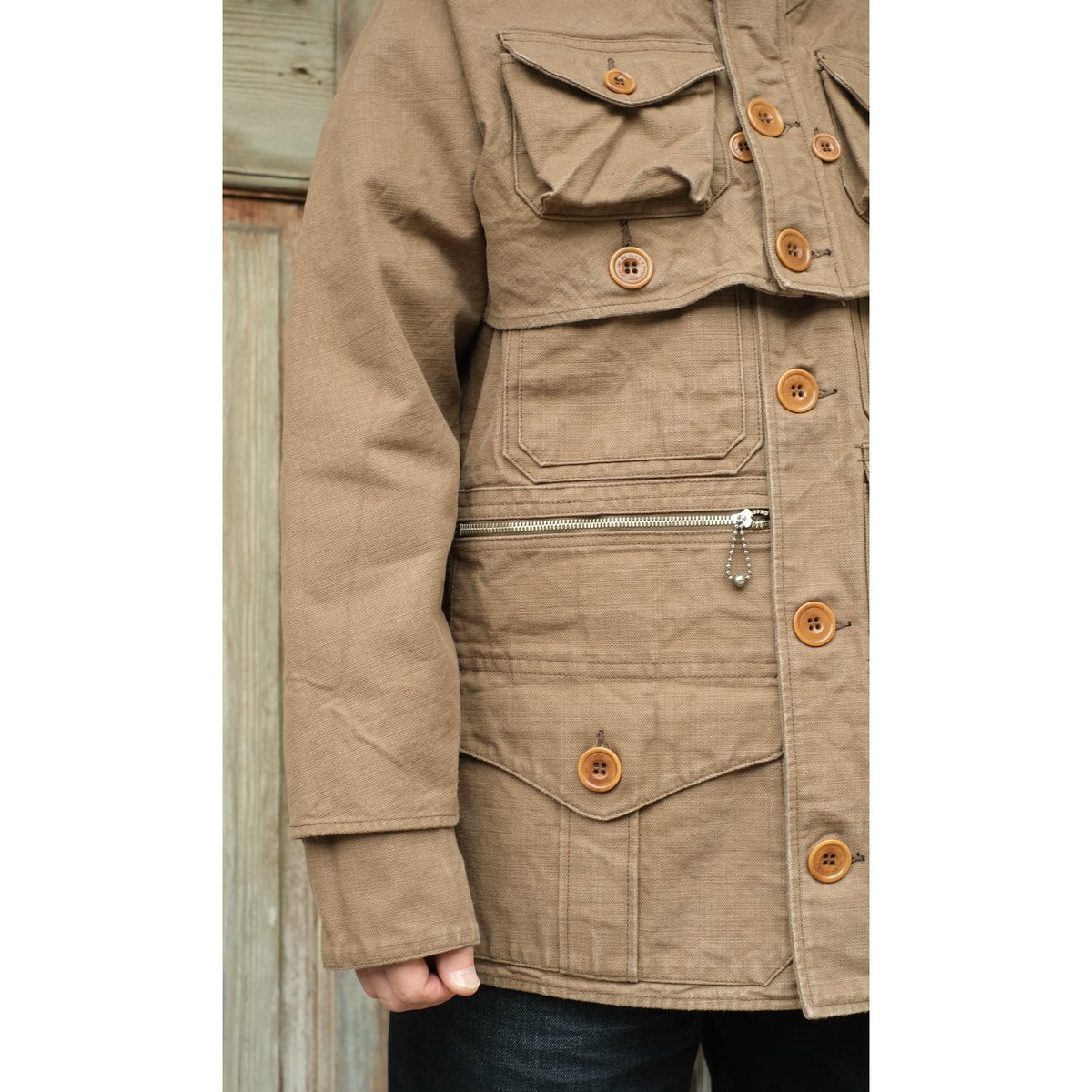 "TIMBER CRUISER" COAT (YARN-DYED KHAKI) | DESOL...