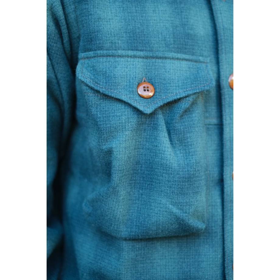 ”HIGHBALLER” LOGGER SHIRT (GRAY GREEN x PINE GR...