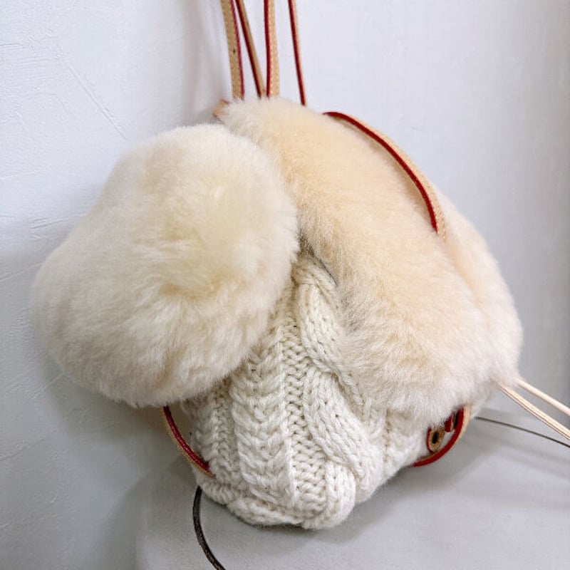 muku ムク NATURAL 831 ムートン リュック バッグ bag | BLUE LOTUS muku ムク NATURAL 831 ムートン リュック バッグ bag | BLUE LOTUS