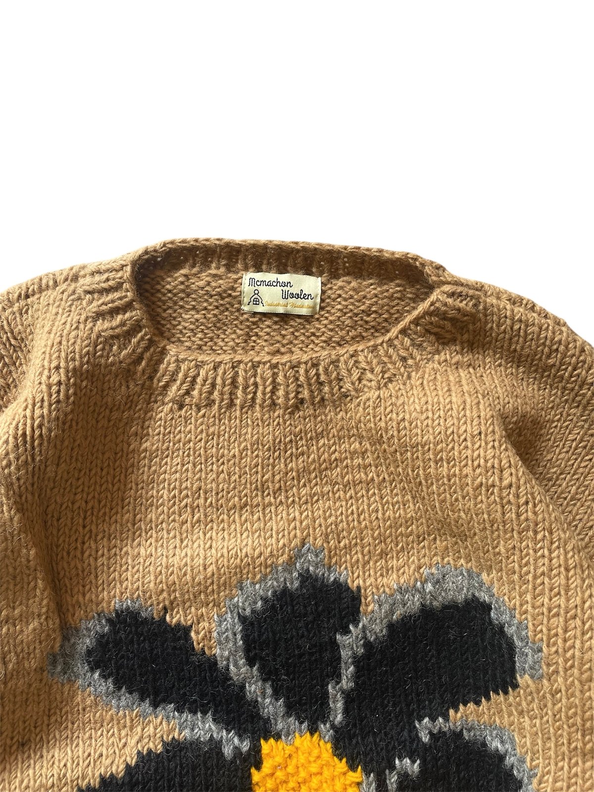 MacMahon Knitting Mills / Crew Neck Knit-Flower MacMahon Knitting Mills / Crew Neck Knit-Flower