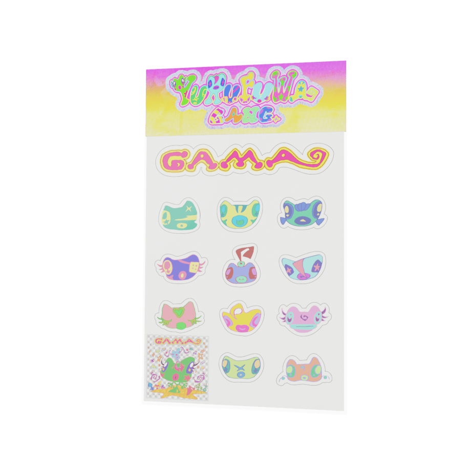 GAMA STICKER | YURUFUWA GANG SHOP