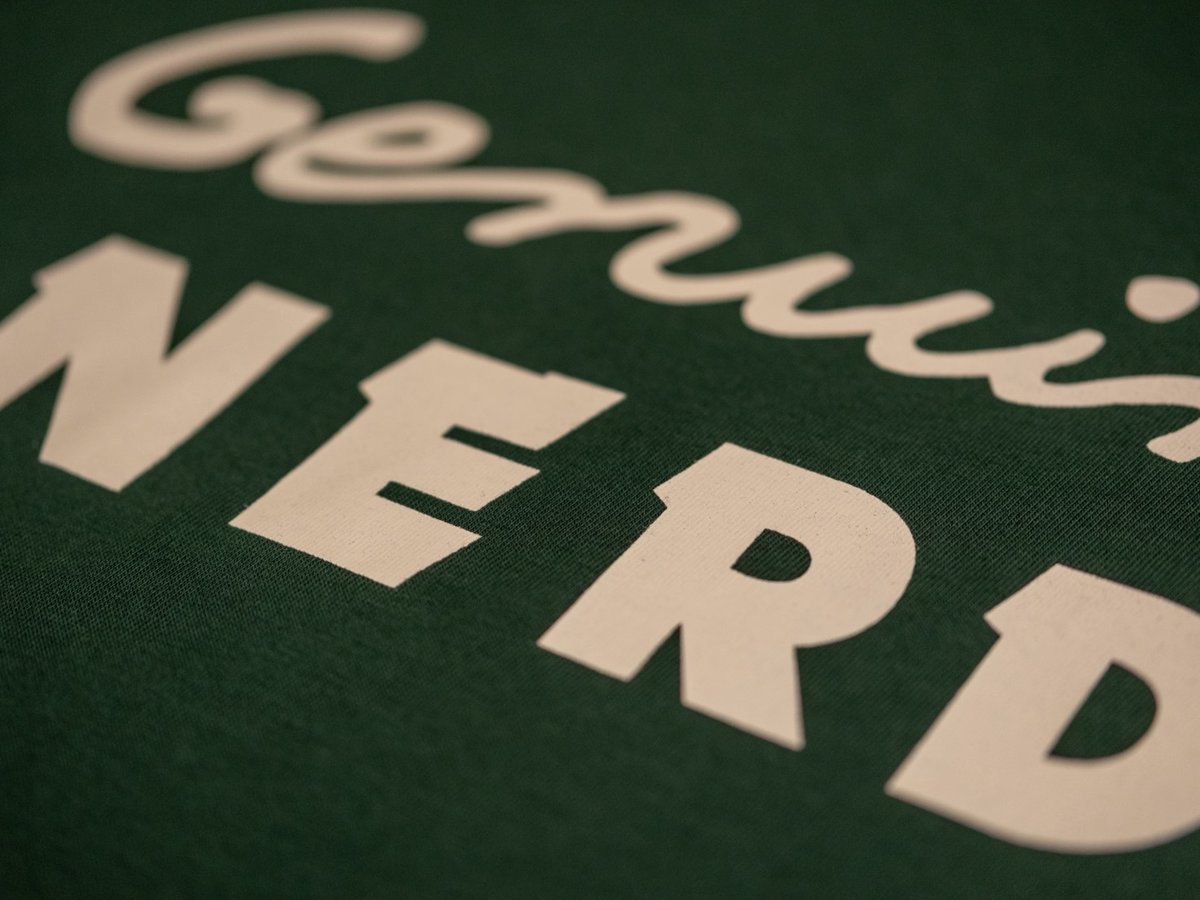 GENUINE NERD T-SHIRTS GREEN Ver. | GENT-X Onlin...